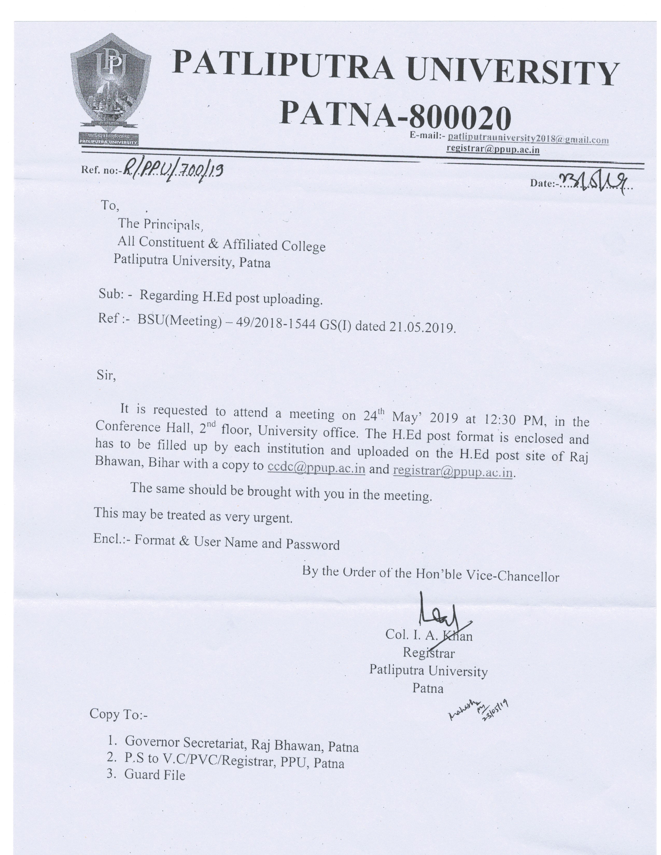 All Constituent & Affiliated College Patliputra University, Patna ...
